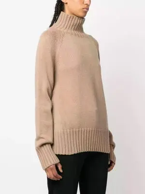 Max Mara Fine-knit High-neck Sweatshirt - Neutrals