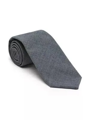 Brunello Cucinelli Virgin Wool Neck Tie - Grey