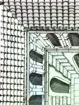 FORNASETTI Architettura Plate