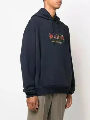 Martine Rose Logo-embroidered Drawstring Hoodie