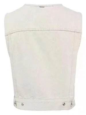 SYSTEM Collarless Denim Vest