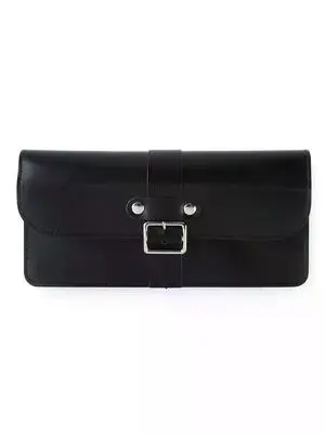 Comme Des Garçons Buckled Leather Wallet - Black