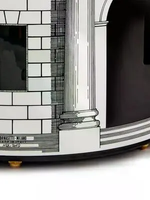 FORNASETTI Castle-print Paper Basket