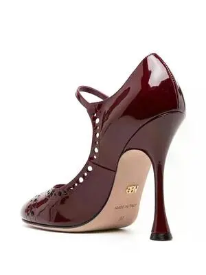 Giambattista Valli 110mm Cut-out Patent Pumps
