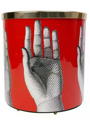 FORNASETTI Hand Print Wastepaper Basket