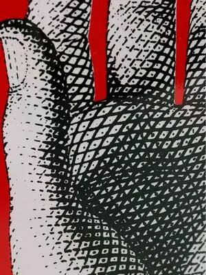 FORNASETTI Hand Print Wastepaper Basket