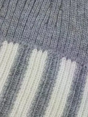 Thom Browne 4-bar Ribbed Beanie