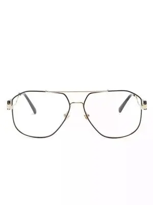 Versace Medusa Head Pilot-frame Glasses - Black