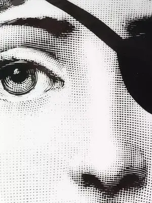 FORNASETTI Eyepatch-print Ashtray