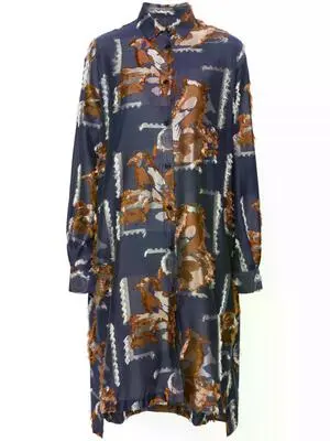 Henrik Vibskov Bird Pattern Jacquard Midi Dress