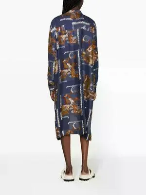 Henrik Vibskov Bird Pattern Jacquard Midi Dress