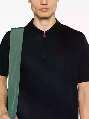 Kiton Half-zip Piqué Polo Shirt