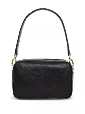 ANINE BING Lili Embossed Leather Shoulder Bag - Black
