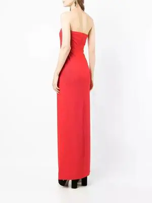Solace London Strapless Maxi Dress - Red