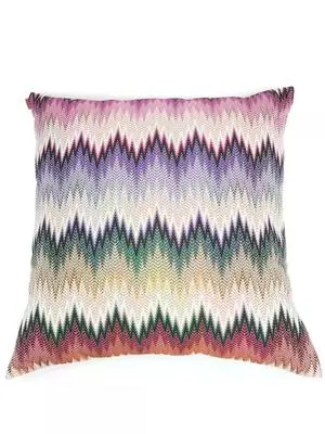 Missoni Zigzag-print Cushion - Green