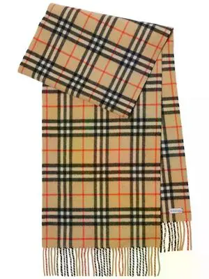 Burberry Vintage Check Cashmere Scarf - Neutrals