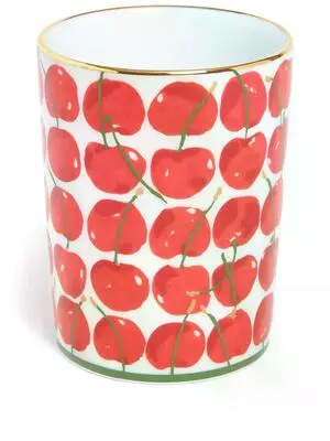 La DoubleJ Cherry-print Cup - Red