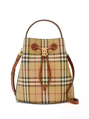 Burberry Tb Leather Bucket Bag