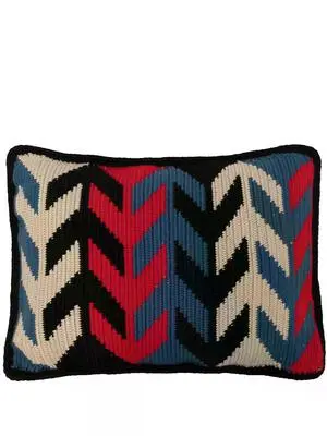 Colville Arrow Jacquard Rectangular Cushion - Black