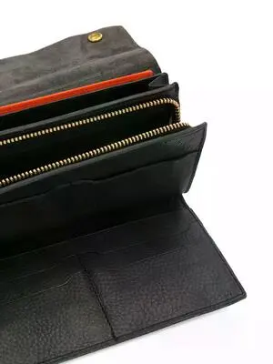 AS2OV Oiled Shrink Long Wallet - Black