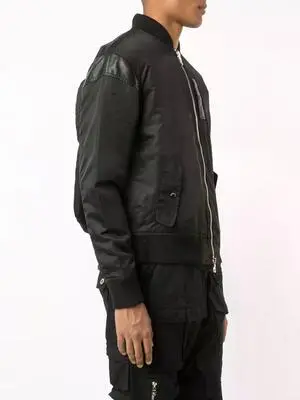 MOSTLY HEARD RARELY SEEN Leather Detailing Bomber Jacket