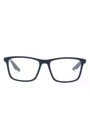 Prada Linea Rossa Rectangle-frame Glasses - Blue