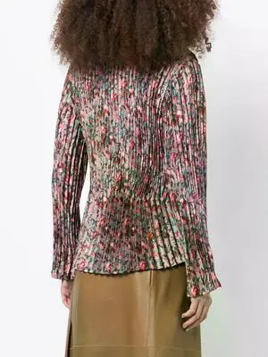 Vince Berry Blooms Pleated Shirt - Multicolour