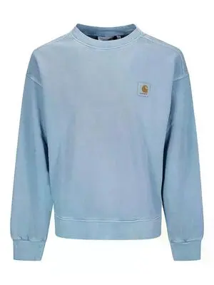 Carhartt Work In Progress Nelson Logo Patch Sweater - Blue