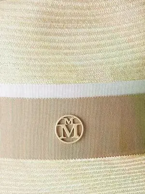 MAISON MICHEL Henrietta Fedora Hat - Neutrals