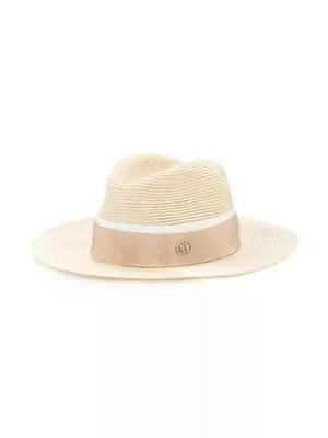 MAISON MICHEL Henrietta Fedora Hat - Neutrals