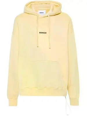 BONSAI Logo-print Hoodie - Yellow
