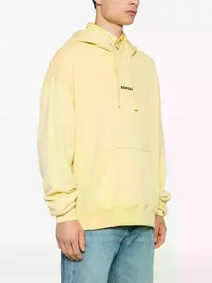 BONSAI Logo-print Hoodie - Yellow