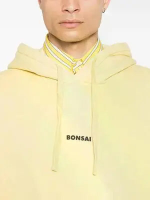 BONSAI Logo-print Hoodie - Yellow