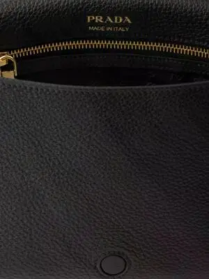 Prada Leather Shoulder Bag - Black