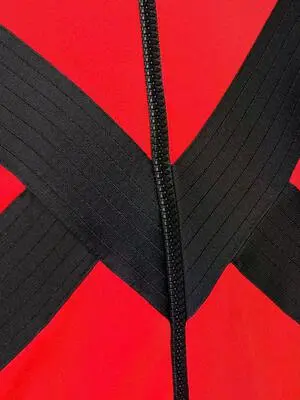 Givenchy Contrast Panel Zipped Jacket - Red