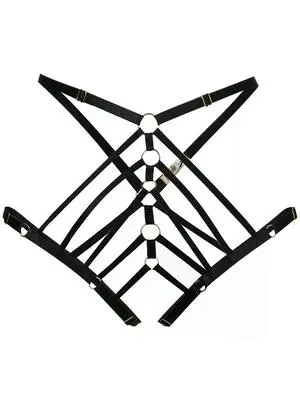 BORDELLE Webbed Harness Briefs - Black