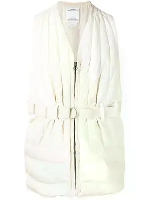 Visvim Belted Padded Gilet - White