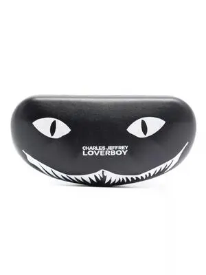 CHARLES JEFFREY Neko Rectangle-frame Sunglasses