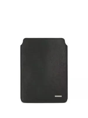 Fendi Textured Leather Tablet Case - Black