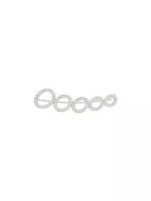 ALINKA 18kt White Gold Cloud Diamond Left Ear Cuff - Silver