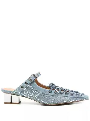 GANNI Oleatex Mules - Blue