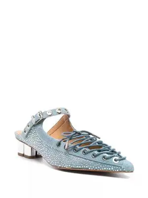 GANNI Oleatex Mules - Blue