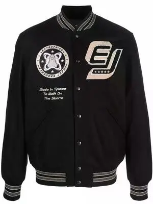 ENTERPRISE JAPAN Varsity Patch-detail Bomber Jacket