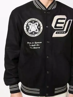 ENTERPRISE JAPAN Varsity Patch-detail Bomber Jacket