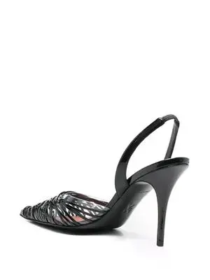 Amina Muaddi Lori Slingback Pumps