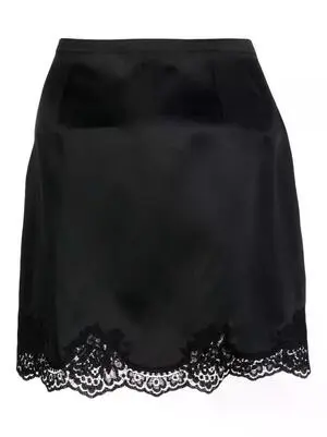 FLEUR DU MAL Lace-hem Slip Skirt