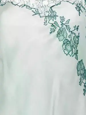 Carine Gilson Lace-trim Silk Camisole
