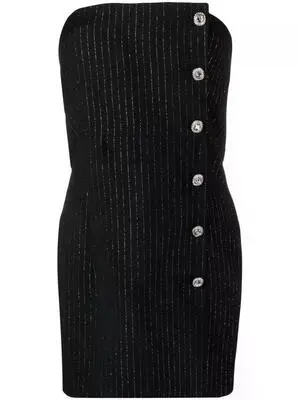 Alessandra Rich Tailored Strapless Dress