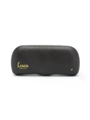 LESCA Round Frame Glasses - Black