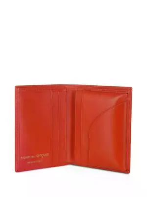 Comme Des Garçons Leather Bifold Wallet - Orange